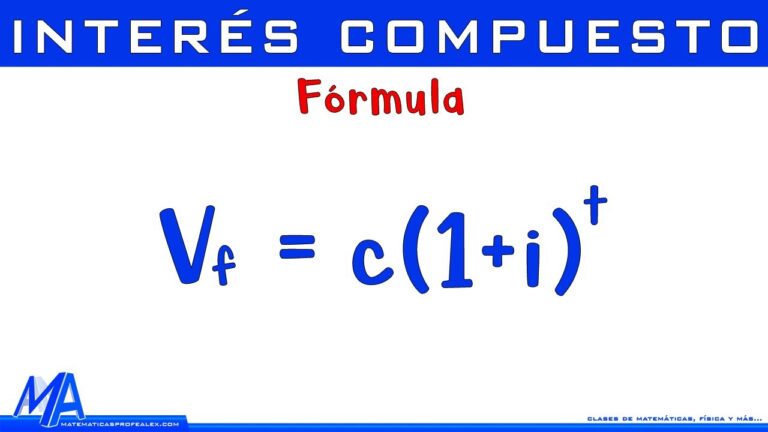 Fórmula del interés compuesto: descubre cómo calcularlo - Matemáticas ...
