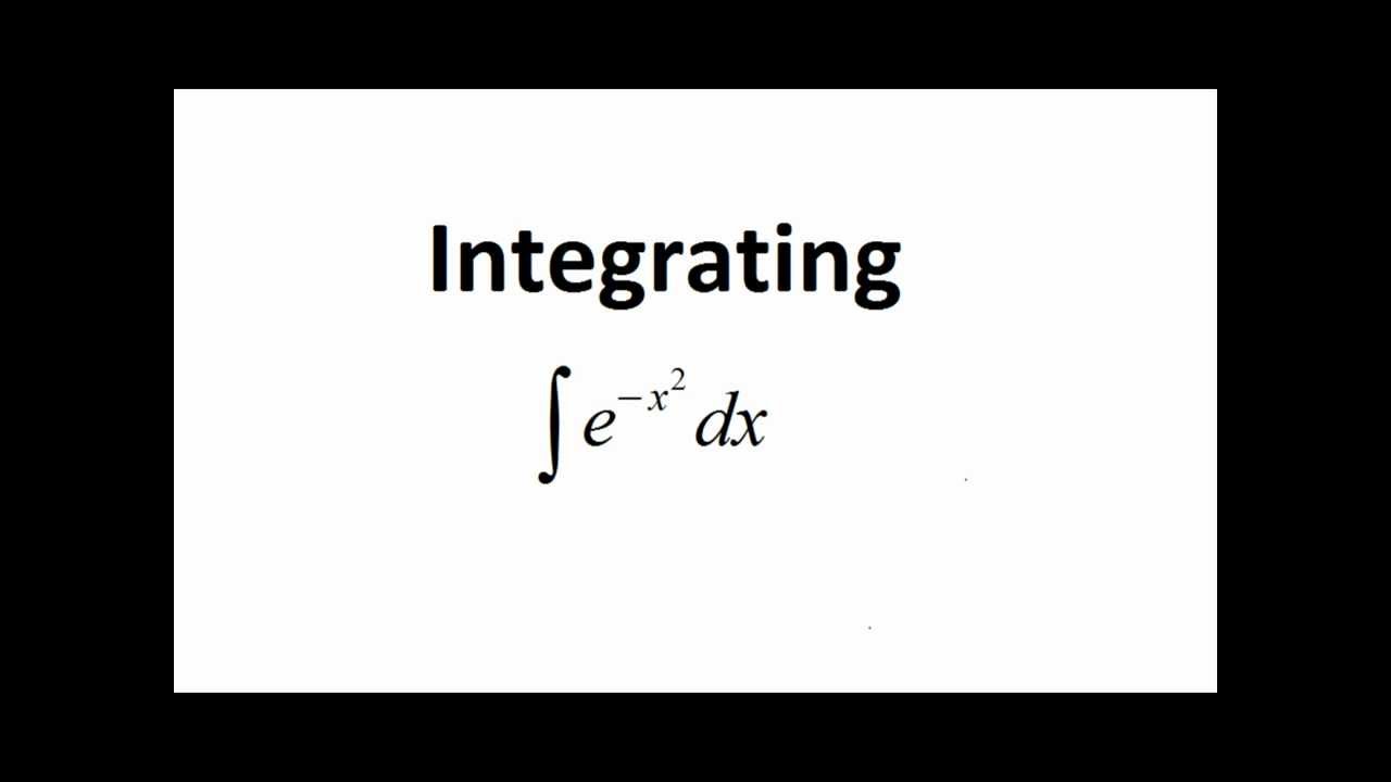 Cálculo de la integral de e^x^2 dx - Matemáticas fáciles para todos