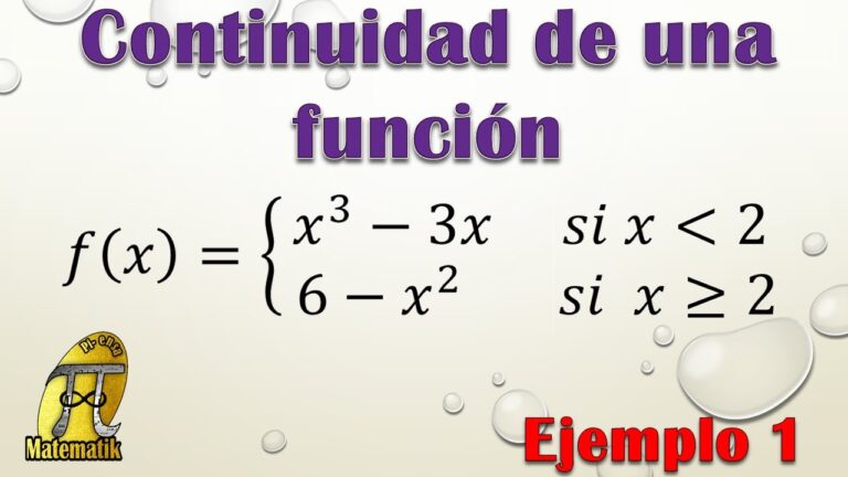 Condiciones para la continuidad de una función: descubre las claves ...