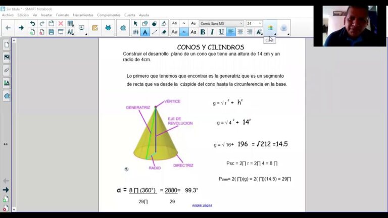 Desarrollos de conos y cilindros rectos en plano - Matemáticas fáciles para todos