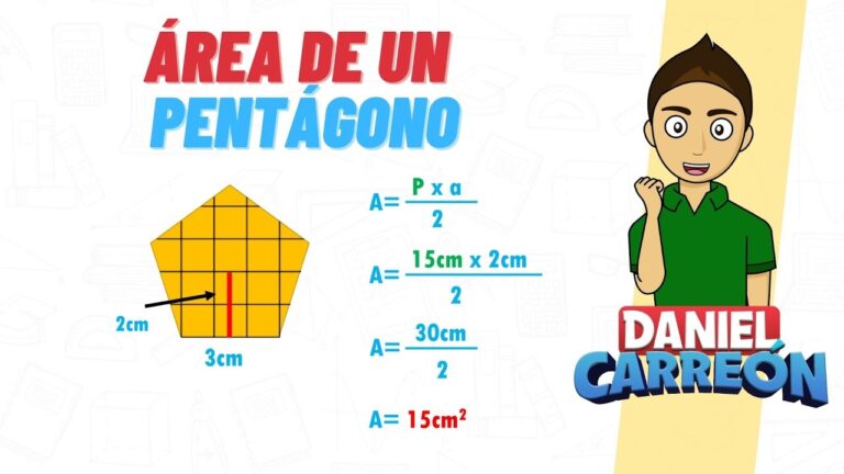 Calcula el área de un pentágono regular - Matemáticas fáciles para todos