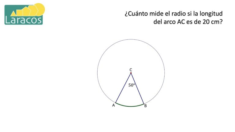 Ángulo en un círculo formado por un arco de circunferencia igual al ...