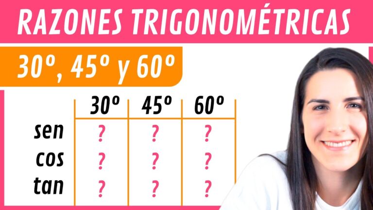 Razones trigonométricas de ángulos notables de 30 45 y 60 grados: una ...