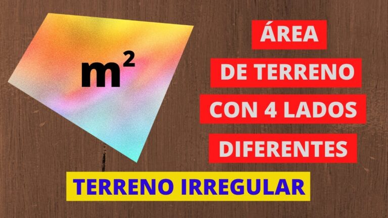 Cómo calcular el área de un terreno con dimensiones variadas ...
