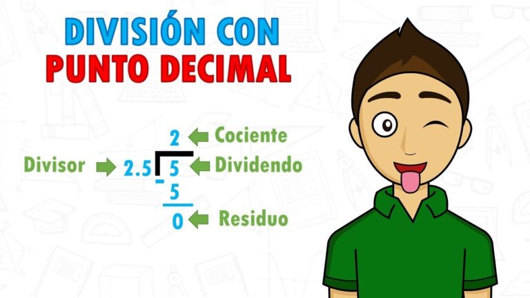 Cómo realizar divisiones con punto decimal en el cociente de manera ...