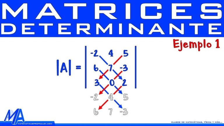Método para calcular el determinante de una matriz - Matemáticas ...